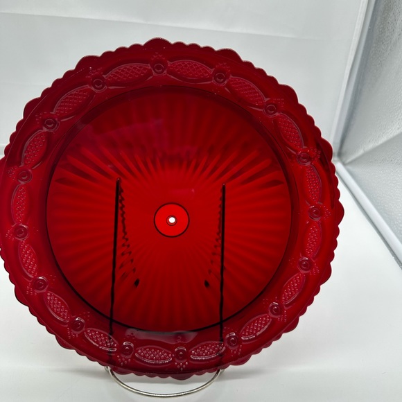 Avon | Dining | Vintage Avon Cape Cod Ruby Red Serving Tray Bottom ...